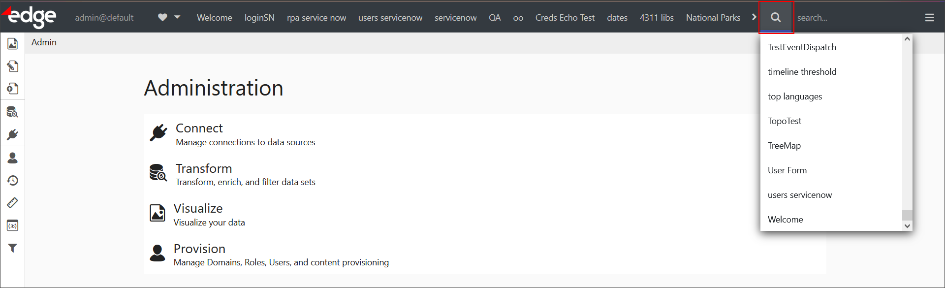 Edge Technologies, Inc. | Documentation | Pages Overview