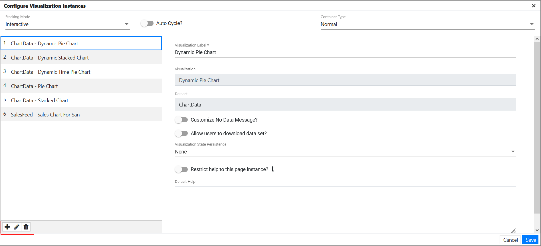 Edge Technologies, Inc. | Documentation | Stacked Visualizations