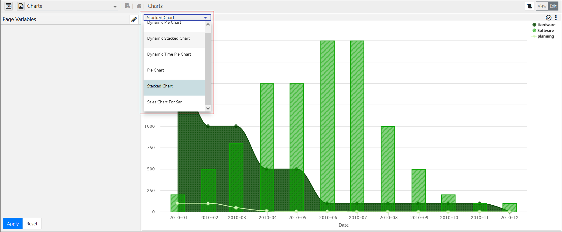 Edge Technologies, Inc. | Documentation | Stacked Visualizations